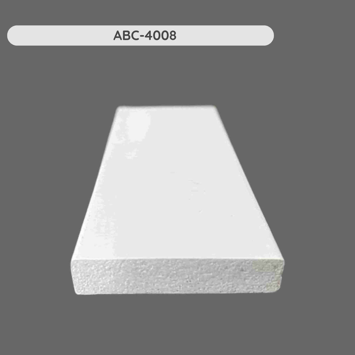 1.5" Paintable and Durable White Wall Molding ABC-4008