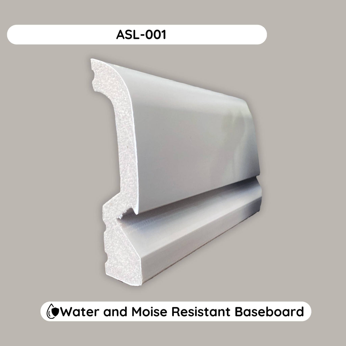 Baseboard Molding with Led Duct ASL-001